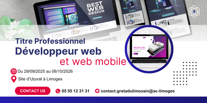 Rejoignez la formation Développeur Web et Web Mobile - GRETA du Limousin